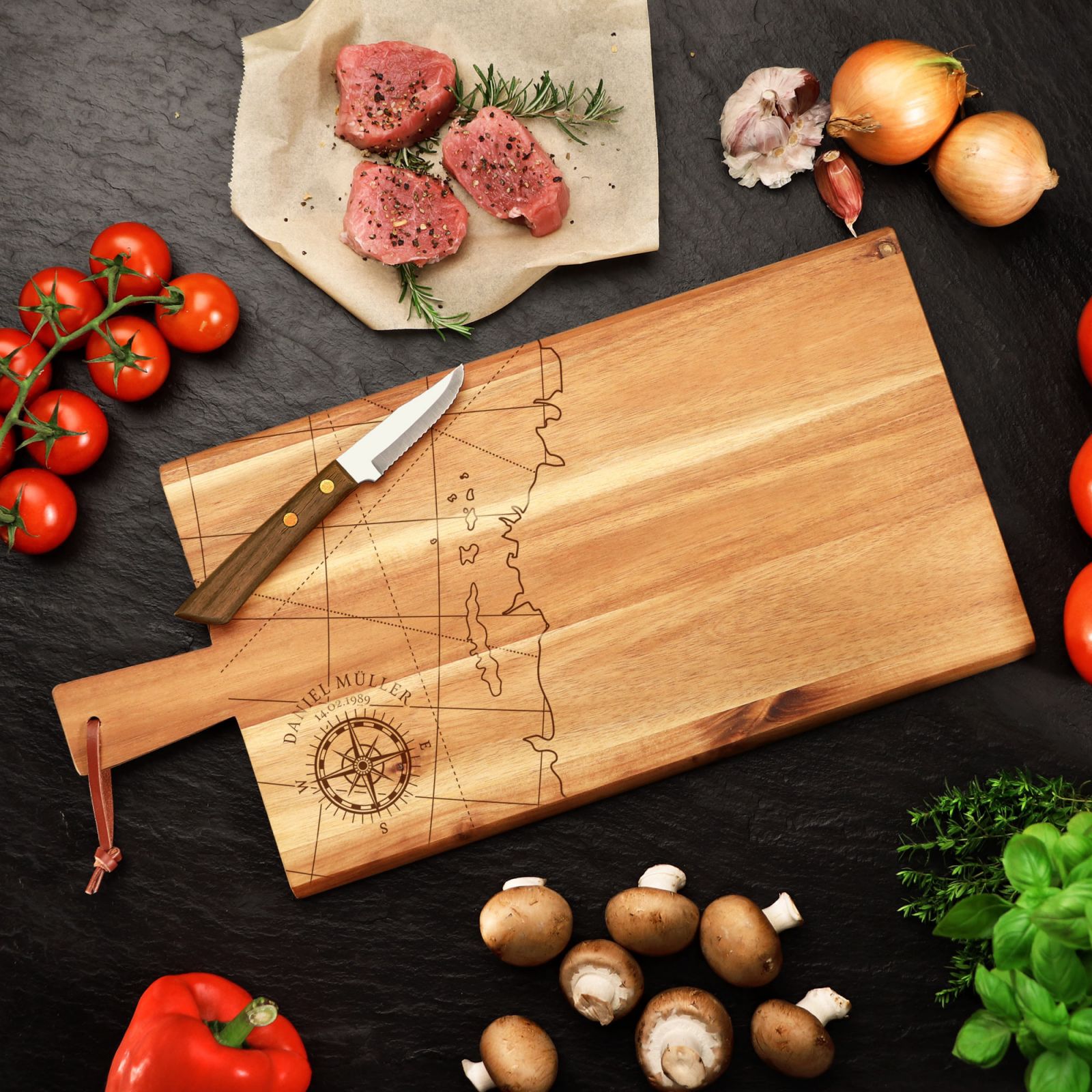 Schneidebretter mit Gravur: Holz Küchenbretter hier gravieren